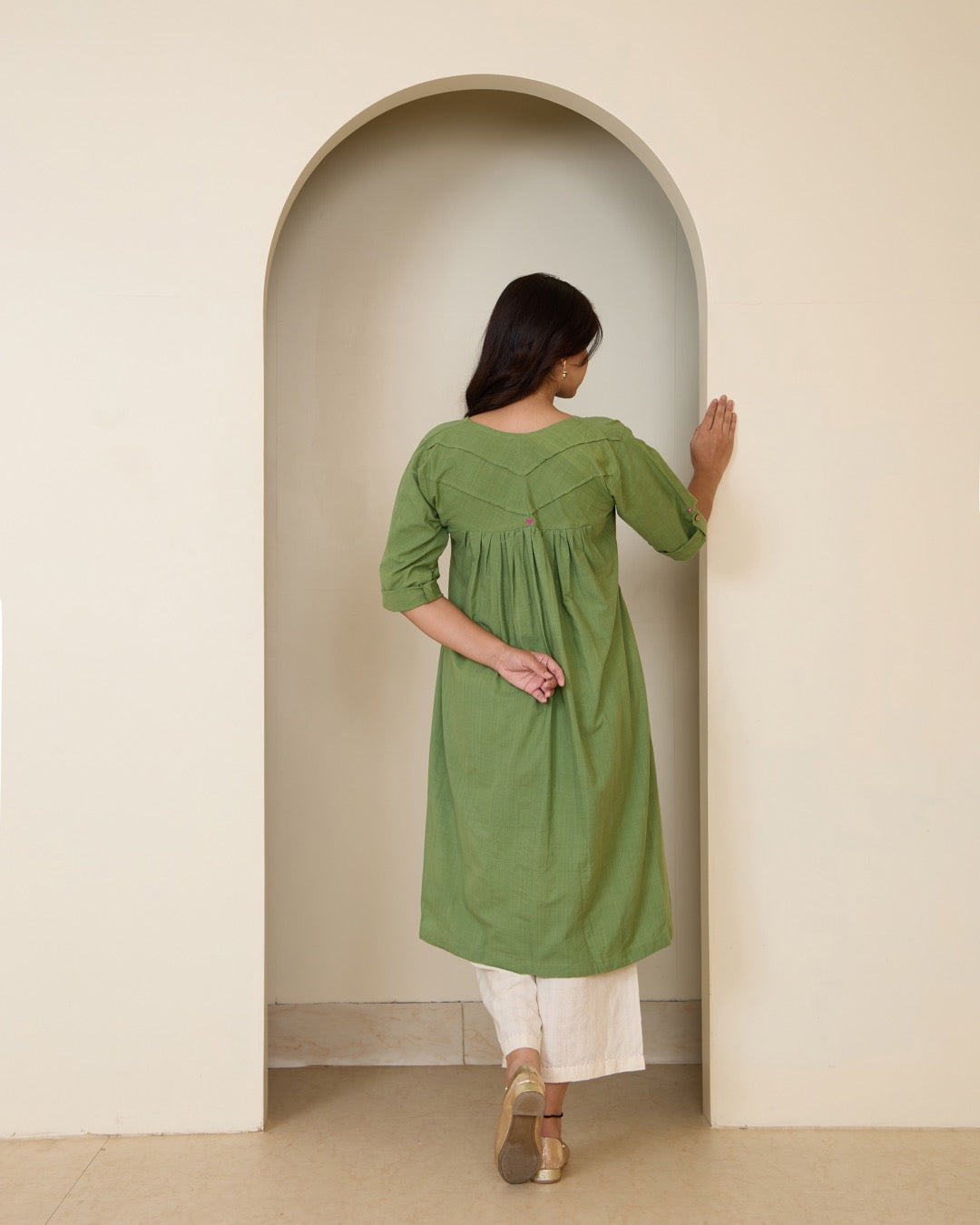 Shop green heart cotton tunic set online at bebaakstudio.com – Bebaak